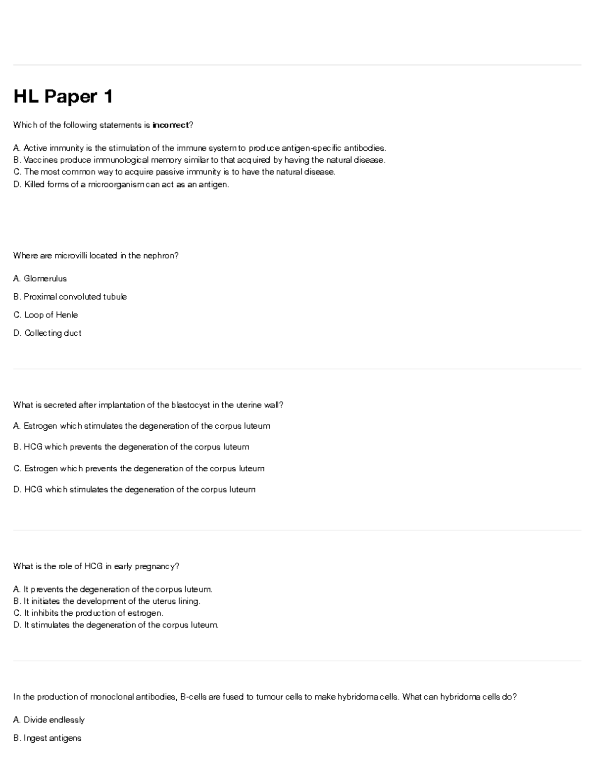 HL-paper 1 - Topic 11 higher level paper 1 international baccalaureate ...
