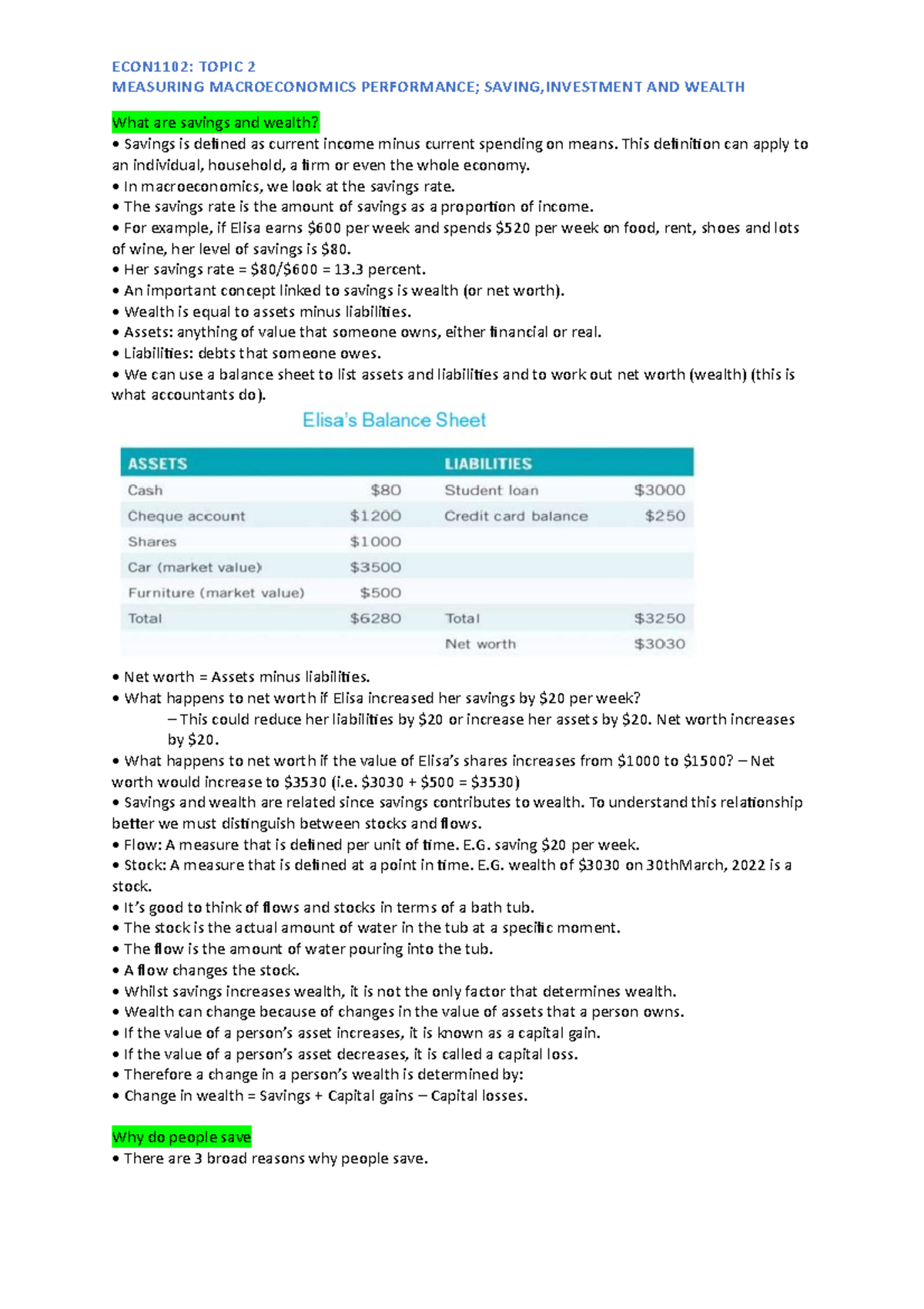 Topic 2 notes measuring macroeconomic performance wages employment and ...