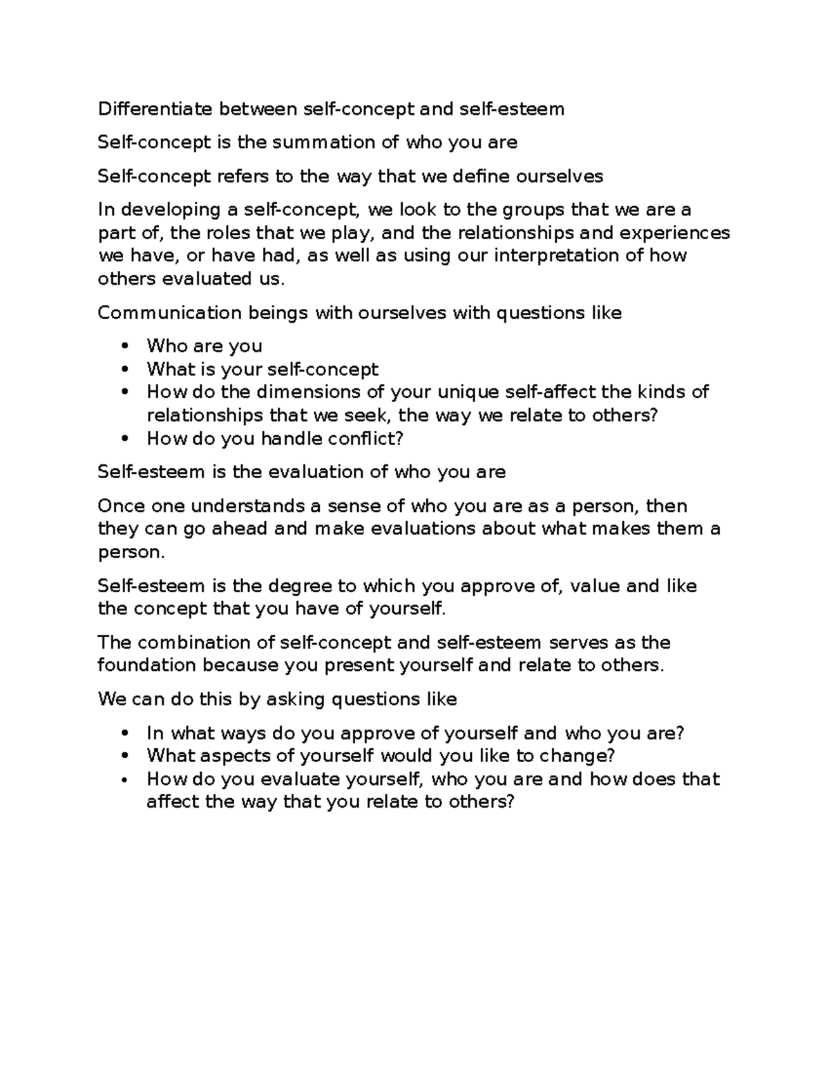 Differentiate Between Self concept And Self esteem Differentiate differentiate-between-self-concept-and-self-esteem-differentiate