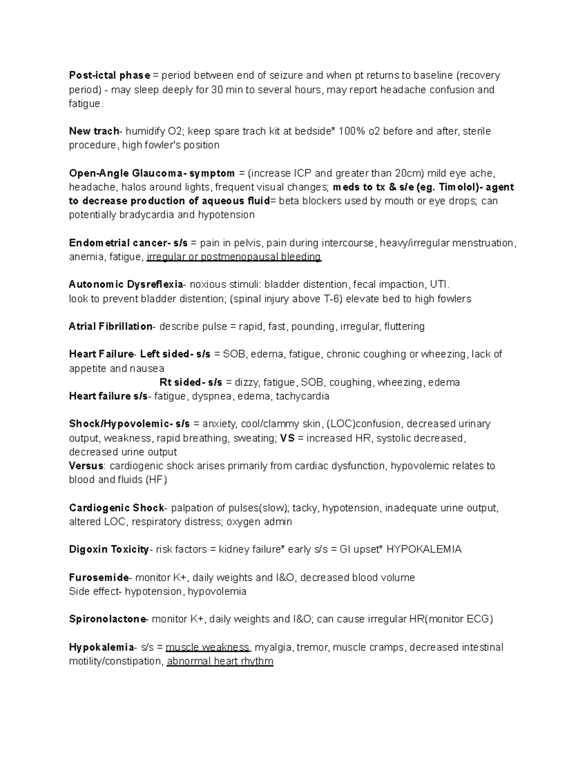 Final Review - Jjjjj - Post-ictal phase = period between end of seizure ...