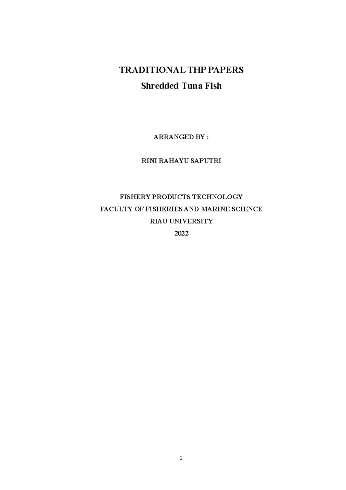 Traditional THP Papersshredded Tuna Fish - TRADITIONAL THP PAPERS ...