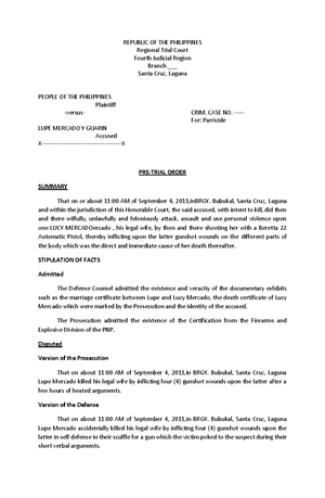 Diokno On Trial Forms - Practice of law - LAW1 - Studocu