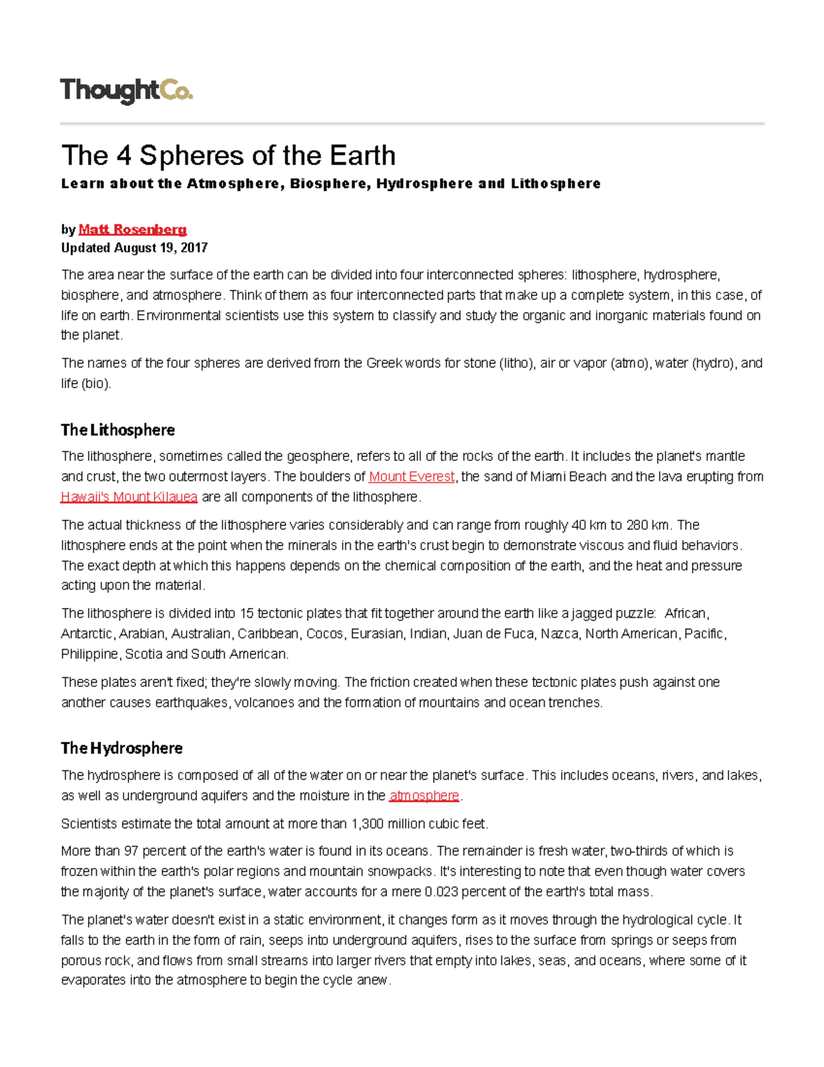 4Spheres - nothing. - The 4 Spheres of the Earth Learn about the ...