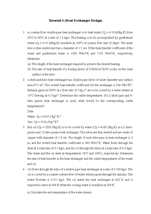 Tutorial 7 - Mechanical Design Calculation - CHE2015 ENGINEERING ...
