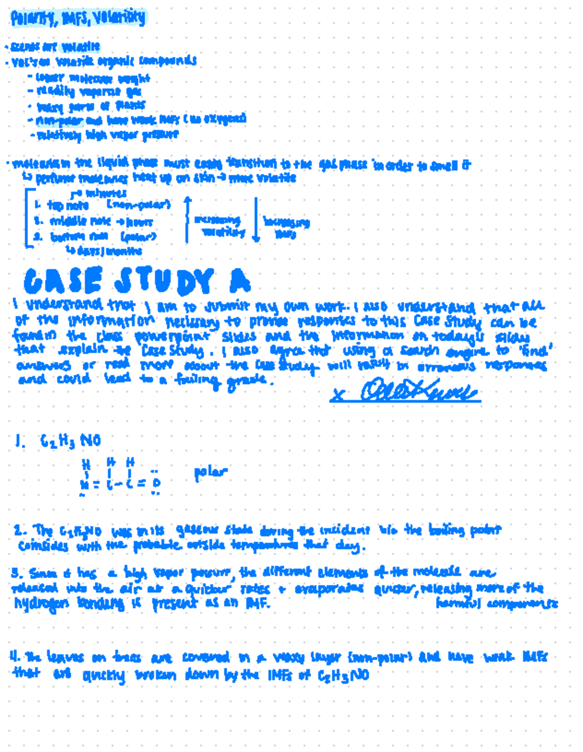 Chem 9 - Lecture notes Polarity, IMFs, Volatility-Soaps ...