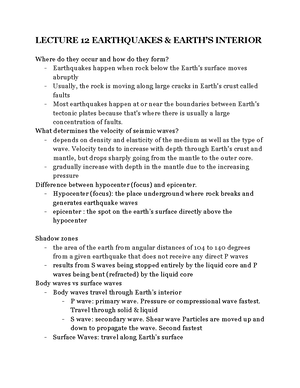 Earth 2, Lecture 12, Life on Earth through deep time - Geology, Lecture ...