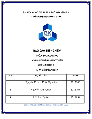 GT1 L15 NHOM14 - btl - ĐẠI HỌC QUỐC GIA TP. HỒ CHÍ MINH TRƯỜNG ĐẠI HỌC BÁCH KHOA KHOA KHOA HỌC ...