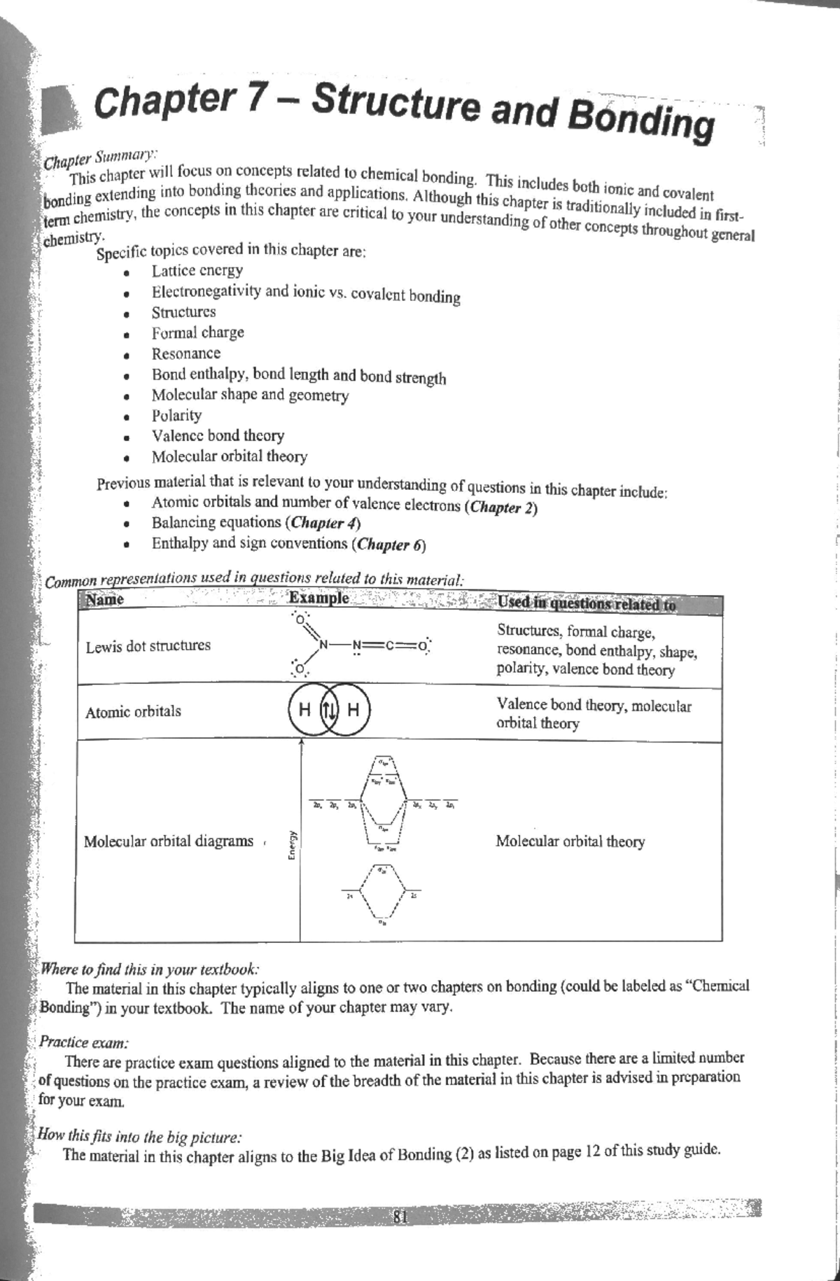 Chem - Electron and Molecular Geometry - CHEM 131 - Studocu
