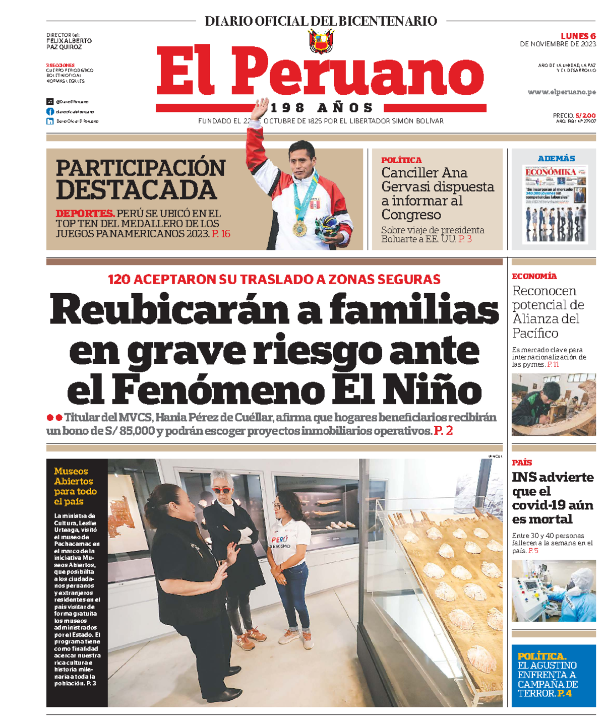 20231106 - Gracias - El Peruano DIARIO OFICIAL DEL BICENTENARIO FUNDADO ...