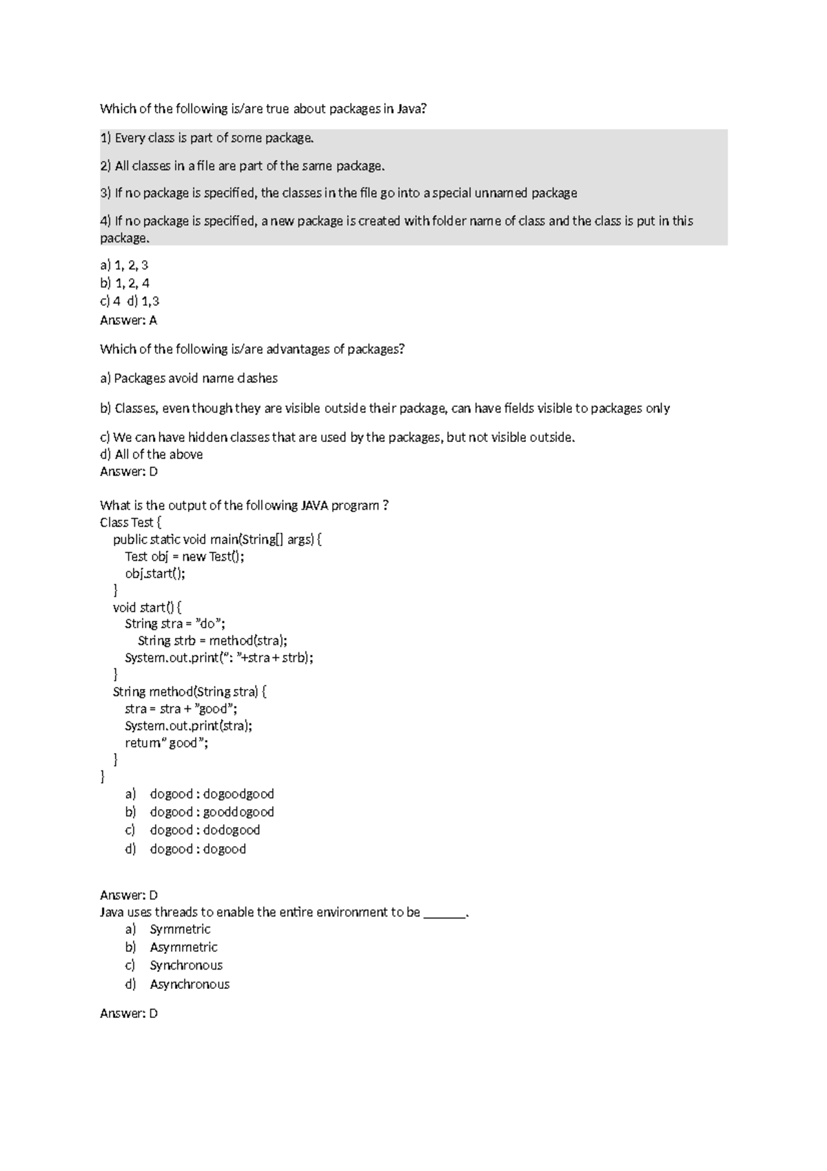 MCQS - questions example - Which of the following is/are true about ...