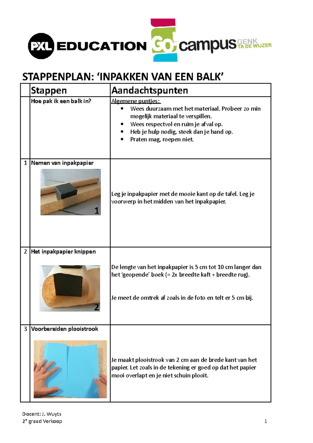 Hoe pak ik een balk in - 2 lessen: les inpakken 4,5/5 Les ...