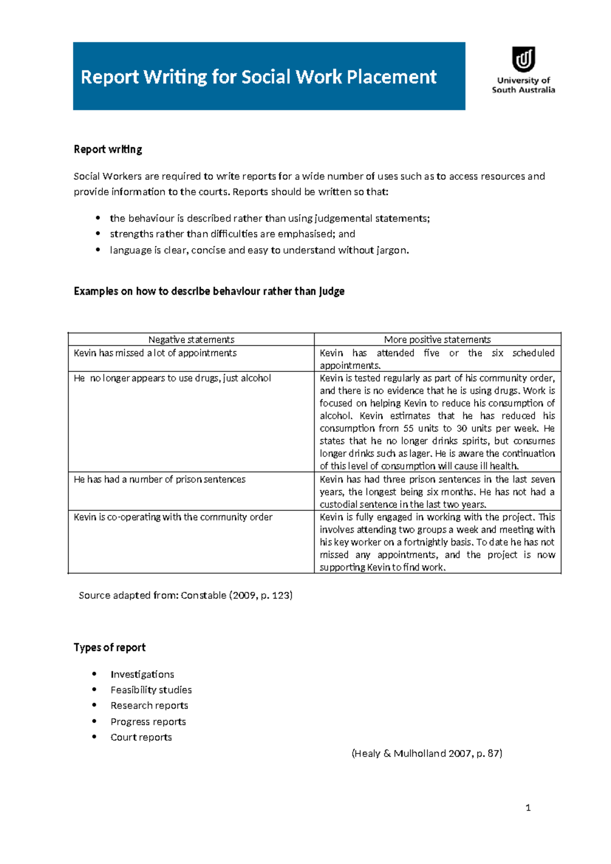 Report Writing for Social Work - Report writing Social Workers are ...