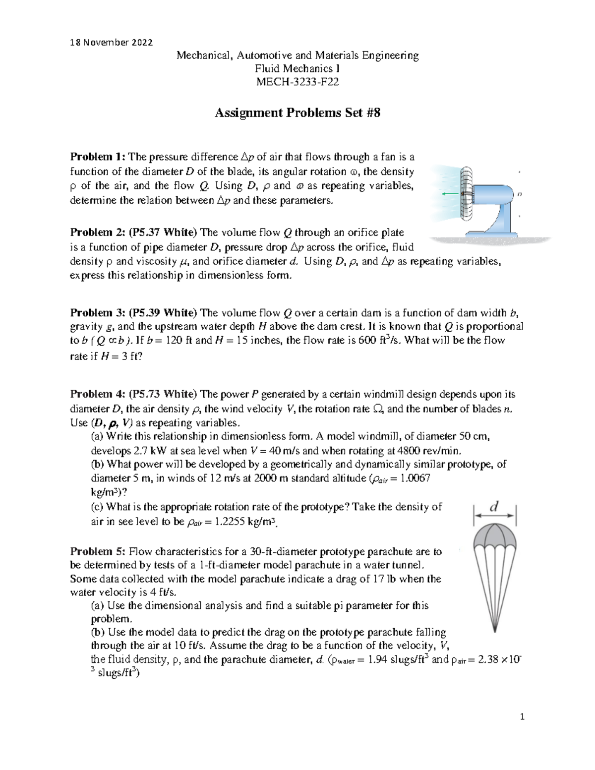 8-F22+Solutions - Study Guide - Mechanical, Automotive and Materials Engineering Fluid Mechanics ...