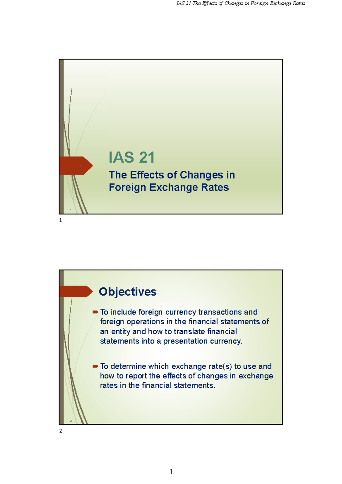 IAS 12 (S) - Ias12 - 1 IAS 21 The Effects of Changes in Foreign ...