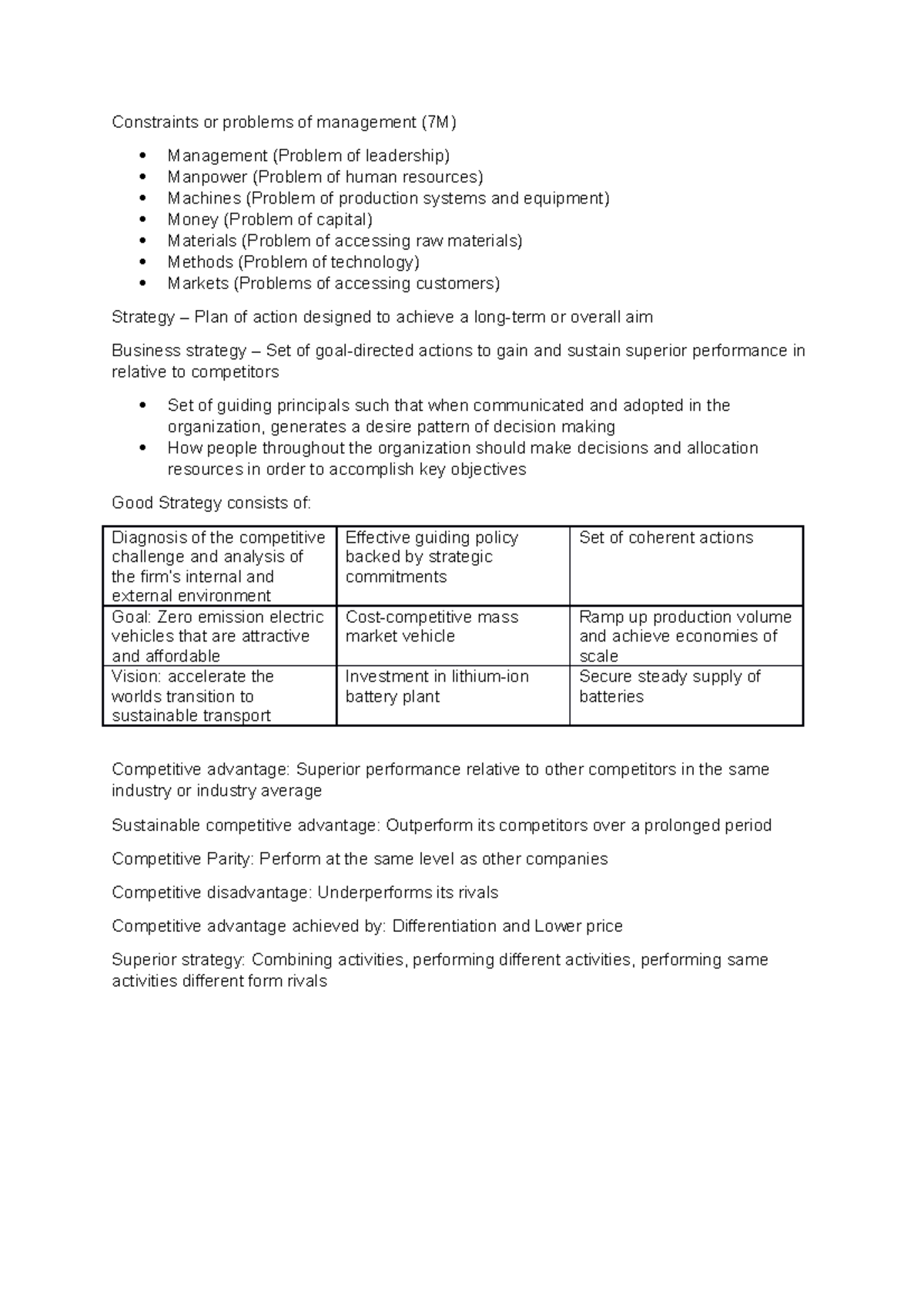 Strategy Notes MGMT102 - MGMT102 - SMU - Studocu