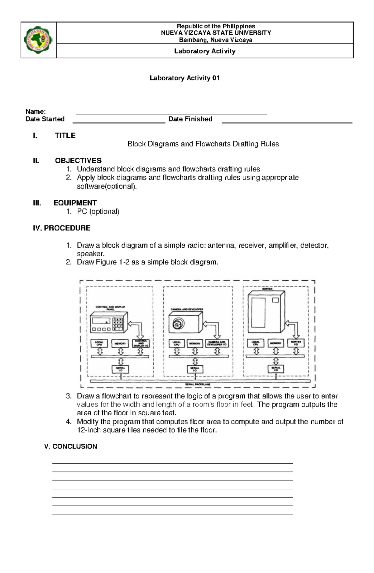 Laboratory Activity 1 - Module - Republic of the Philippines NUEVA ...