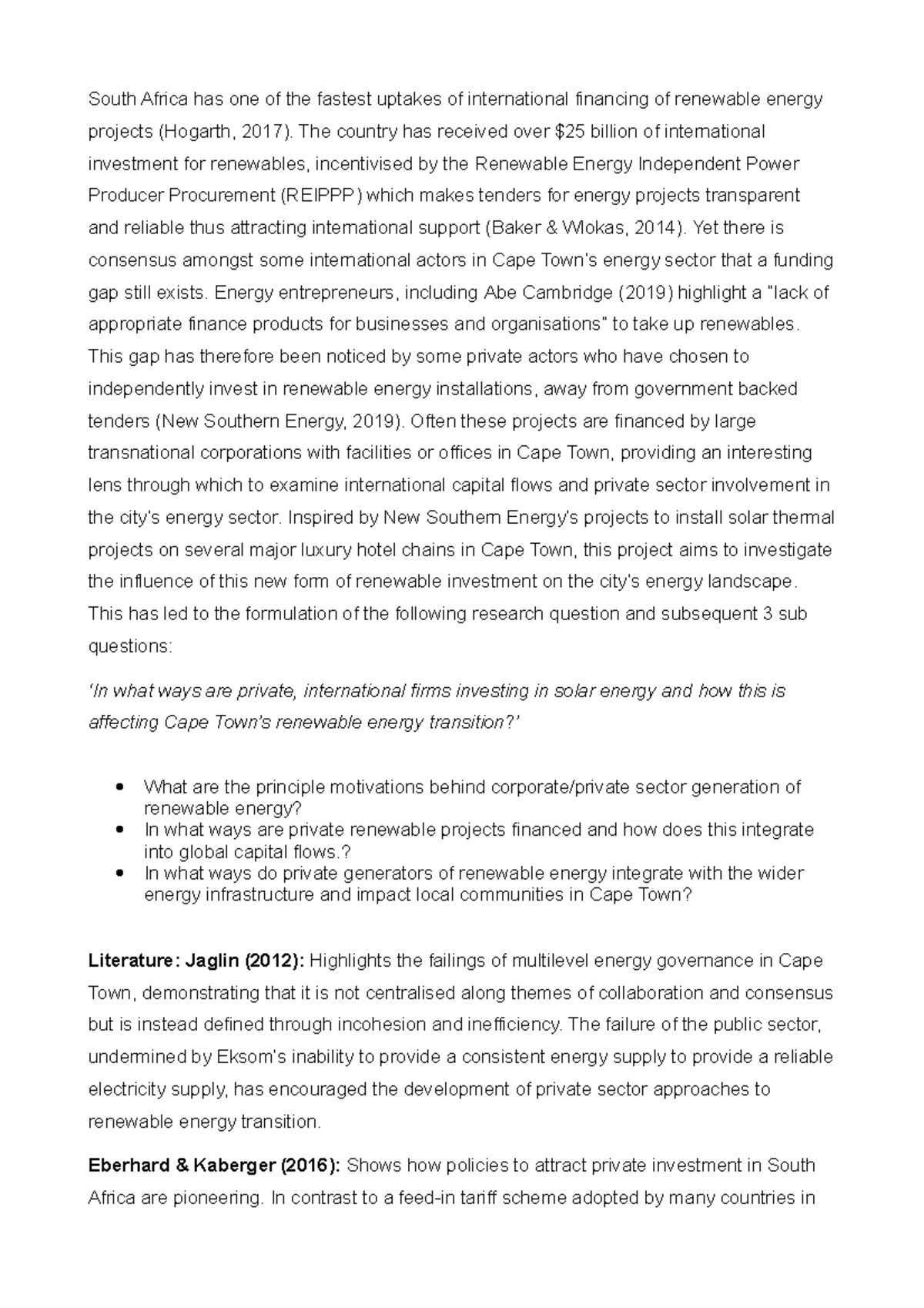 Project Proposal Formative 1 - South Africa has one of the fastest ...