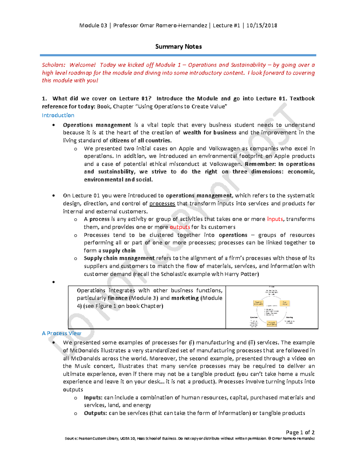 1 - This is the summary of lecture 1 - Module 03 Professor Omar Lecture ...