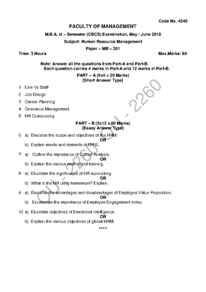 sample papers for practice - OU - 1206 OU - 1206 Code No. 4542 FACULTY ...