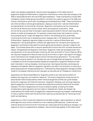 Biology-10 - Notes - change, targeted training programs and ...