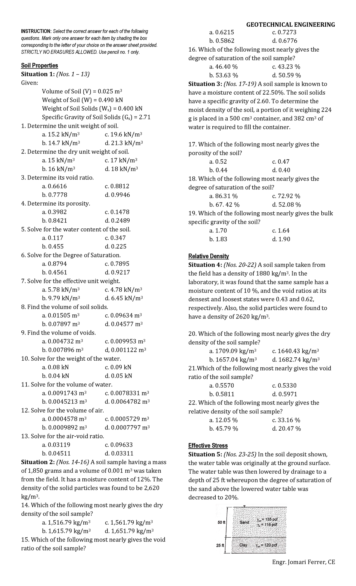 Geotechnical- Engineering - GEOTECHNICAL ENGINEERING Engr. Jomari ...