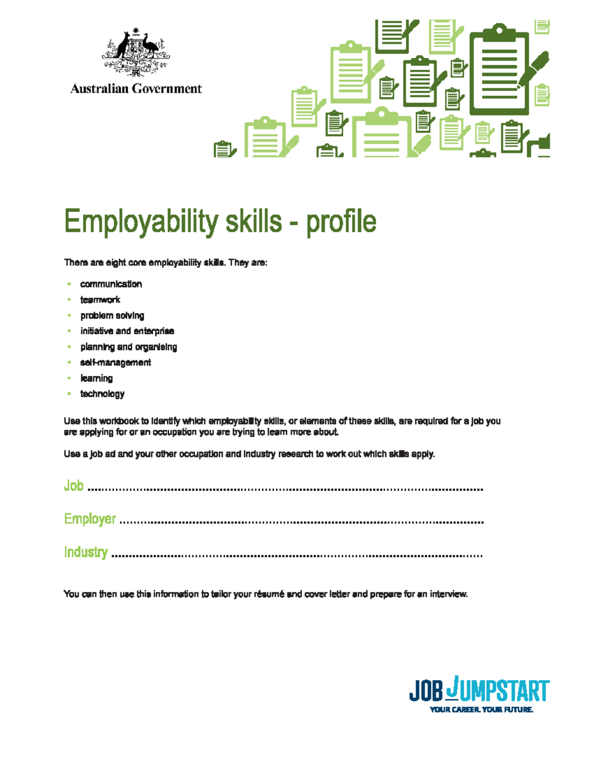 Employability skills - Profile - TAEASS502 - Studocu