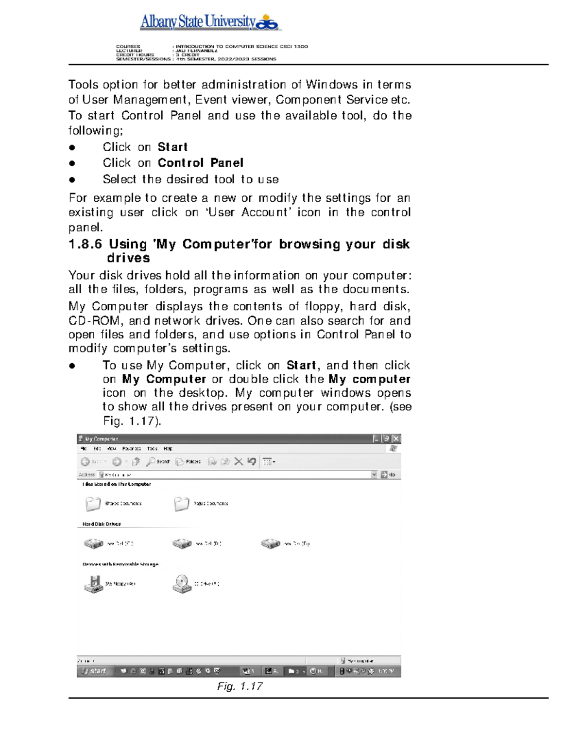 CSCI 1300 Introdution TO Computer Science Chapters-5 - Tools option for ...