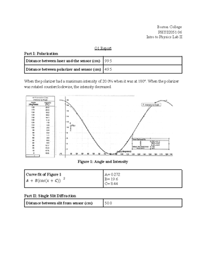 Lab Report E4 - physics II lab - Chris Pang and Alan Shipman E4 Report ...