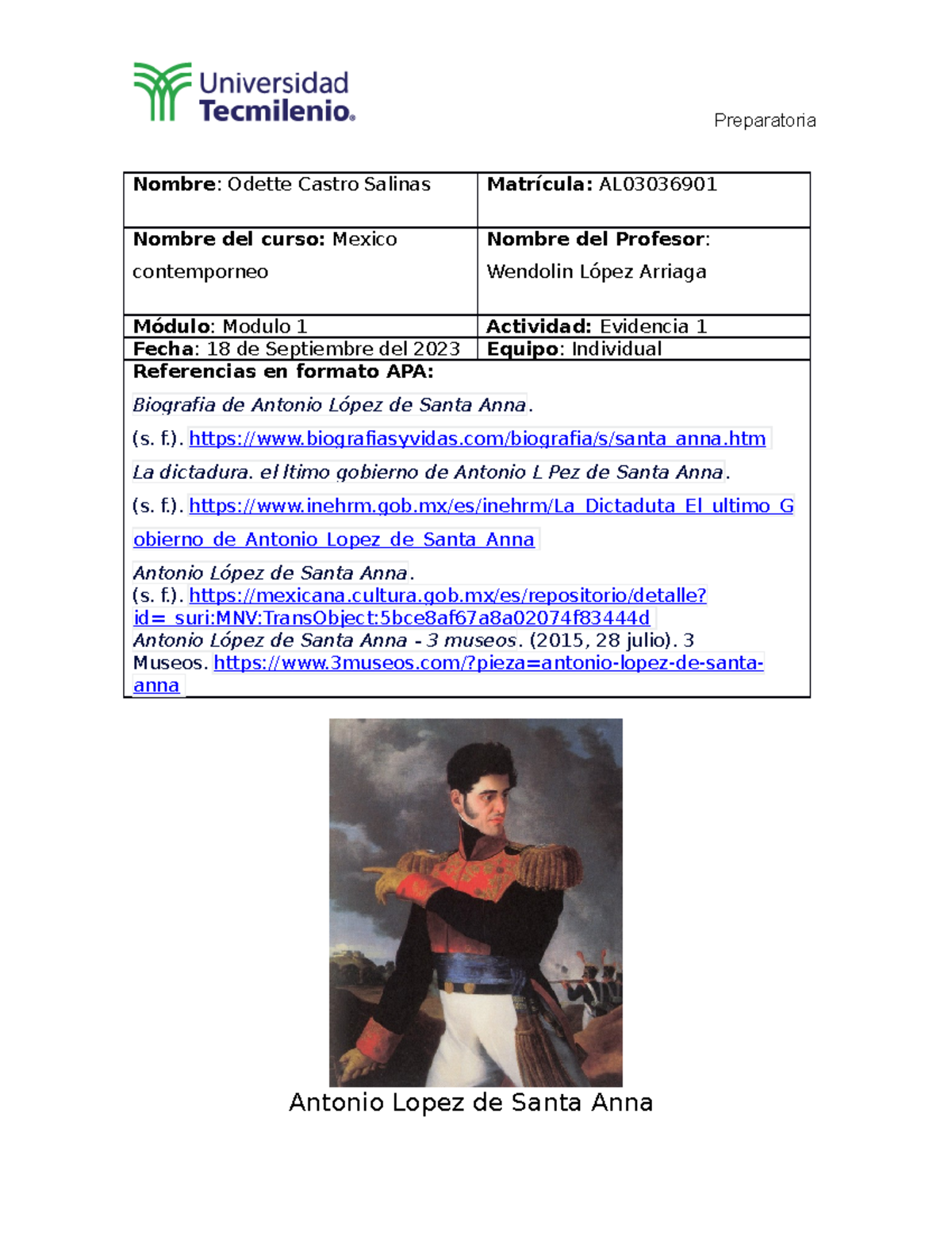 Evidencia 1 - VER LA PELICULA - Nombre: Odette Castro Salinas Matrícula ...