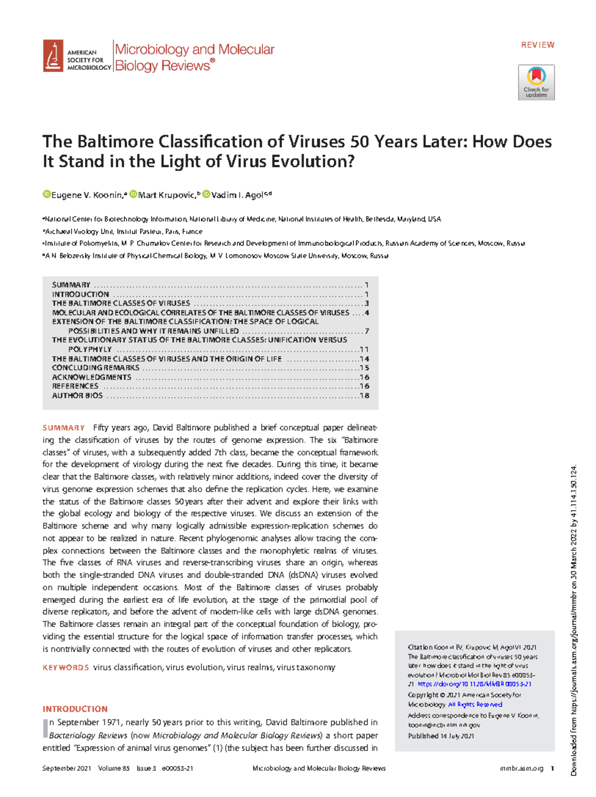 Evolution of baltimore system - The Baltimore Classification of Viruses ...