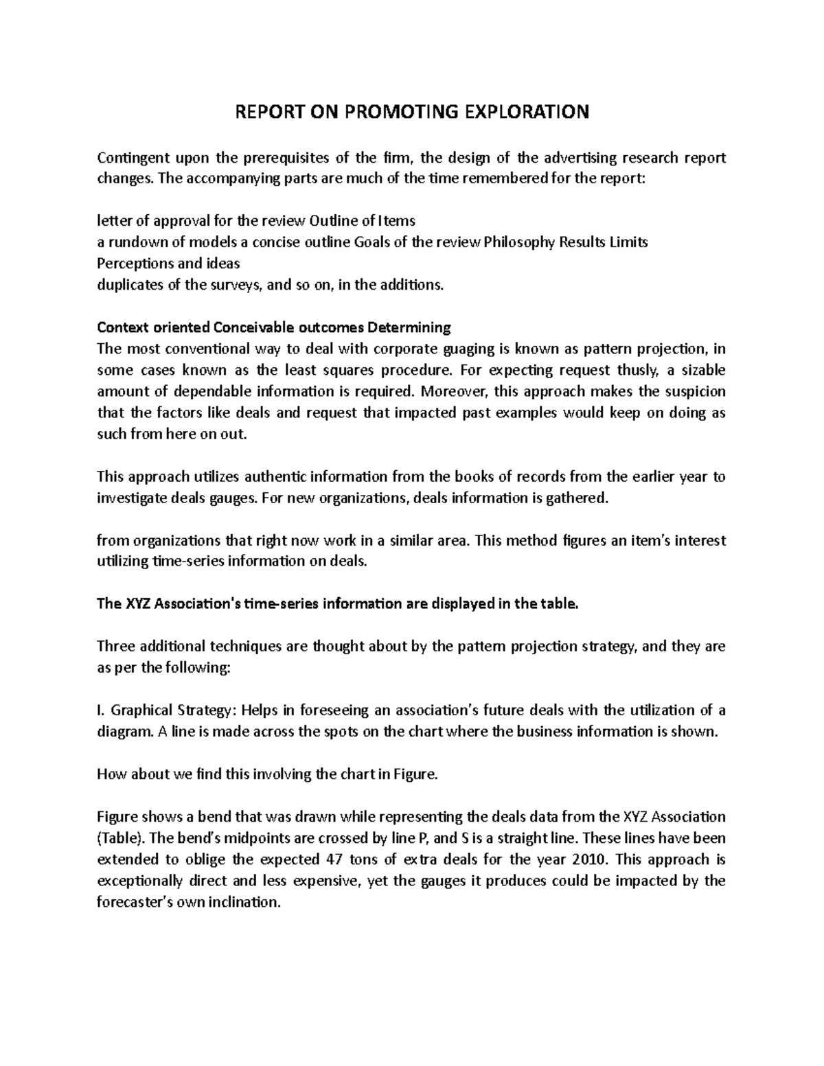 Report ON Promoting Exploration - REPORT ON PROMOTING EXPLORATION ...