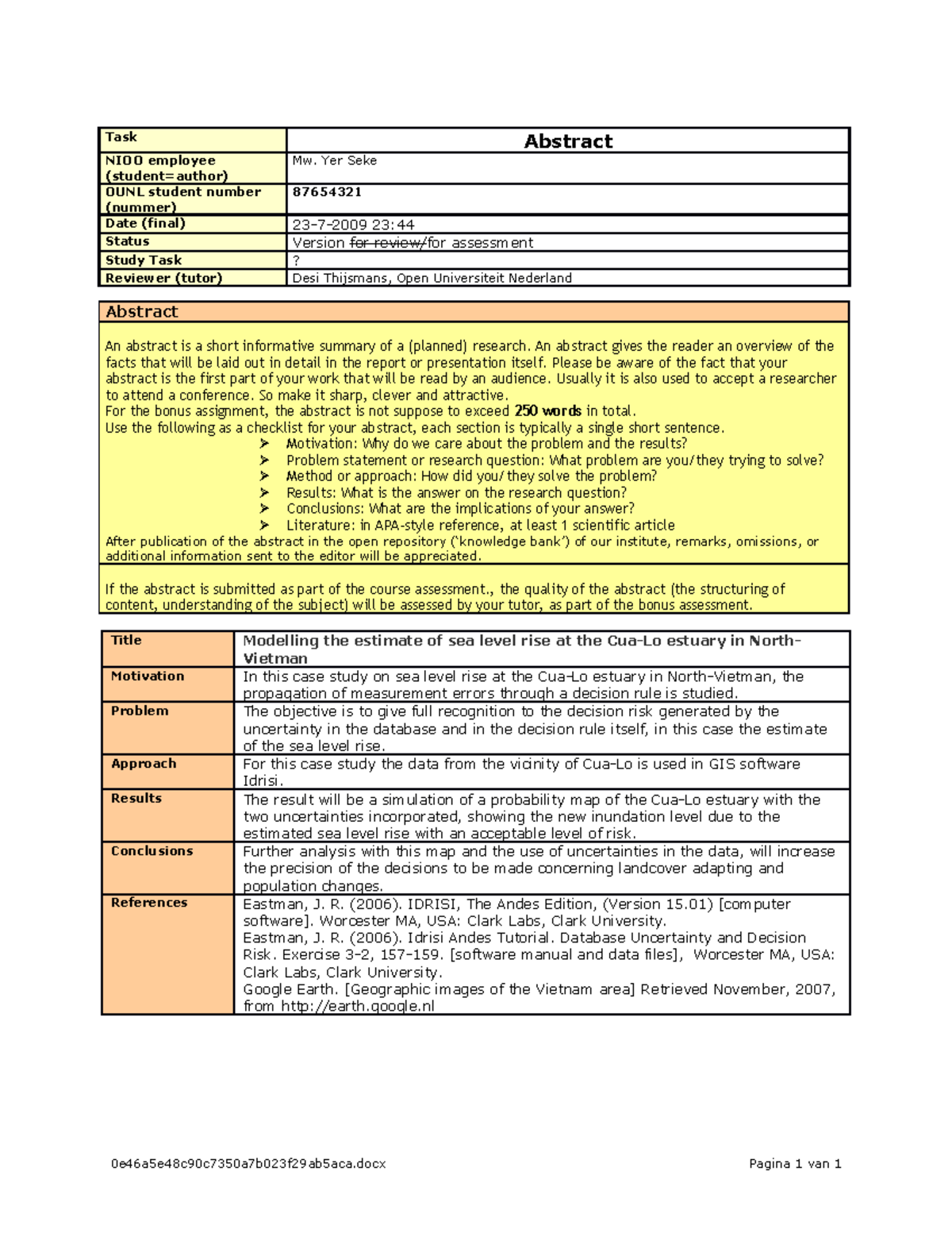 Scheldt-Poster-Example-abstract-Cua Lo Estuary 2010 0312 - Task ...