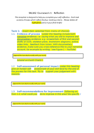 Reflection Example - Reflection Task 2: (Essay-writing task: What ...