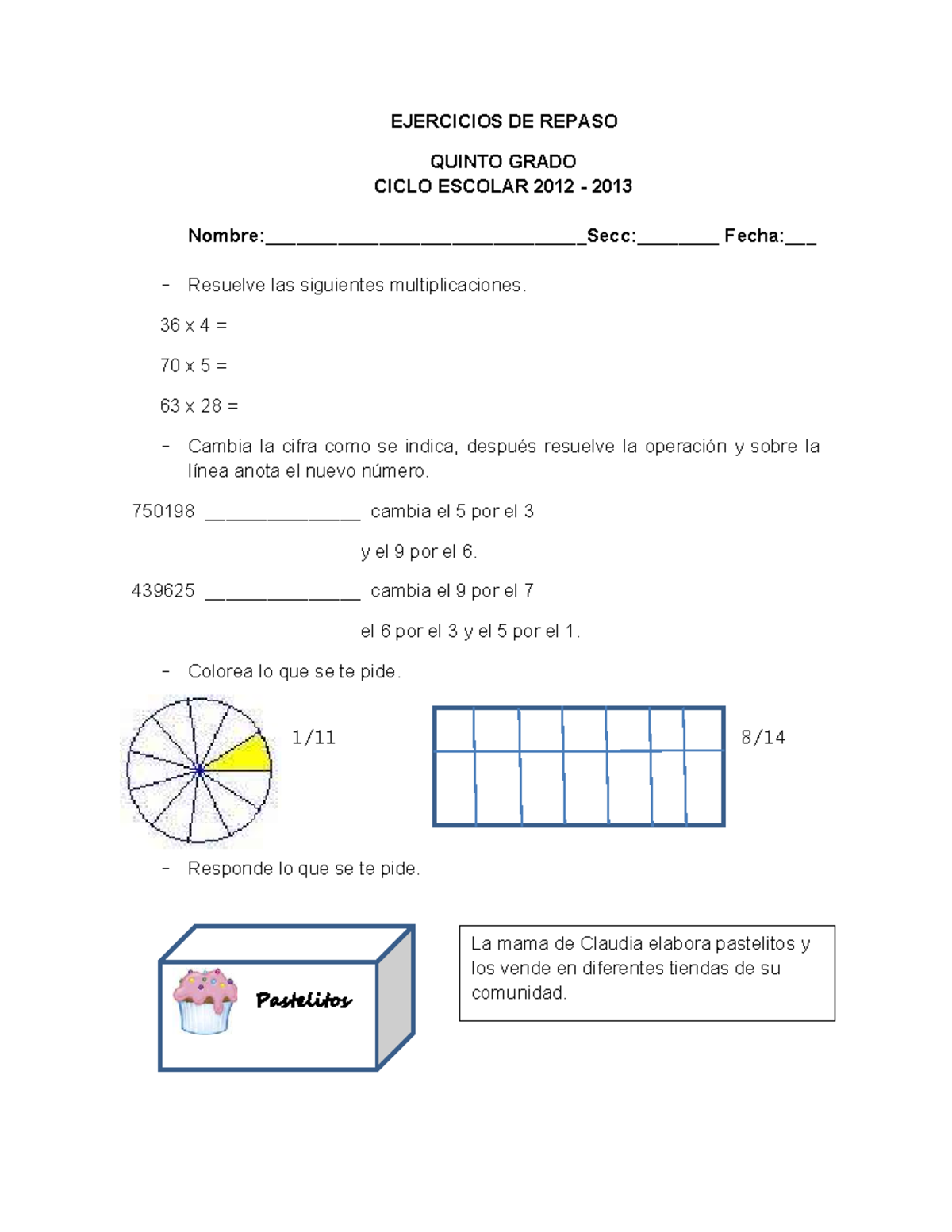 Matemáticas 2013 - Ejercicios Matemáticas para resolver - EJERCICIOS DE ...