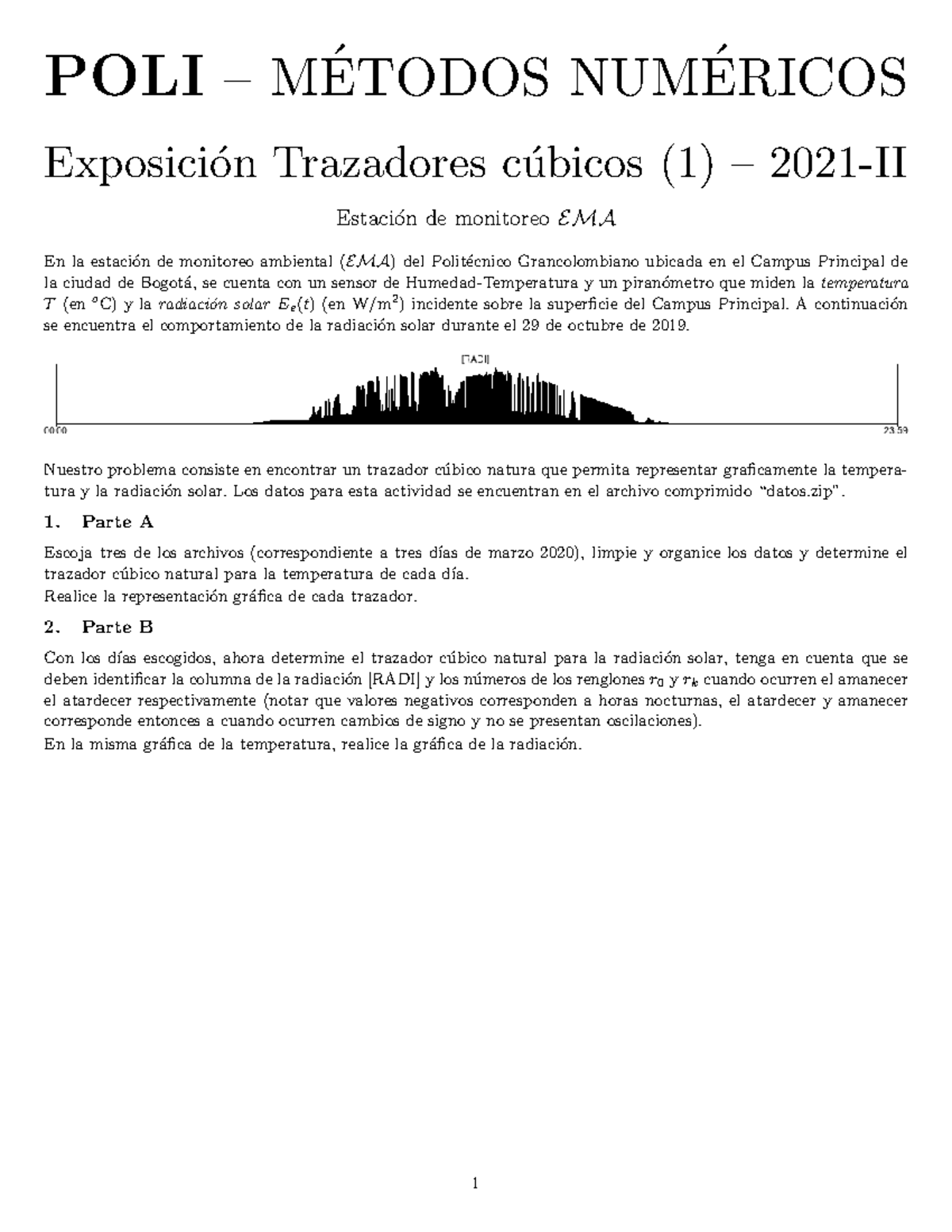 Expo Trazador EMA poli - POLI – M ́ ETODOS NUM ́ ERICOS Exposici ́on ...