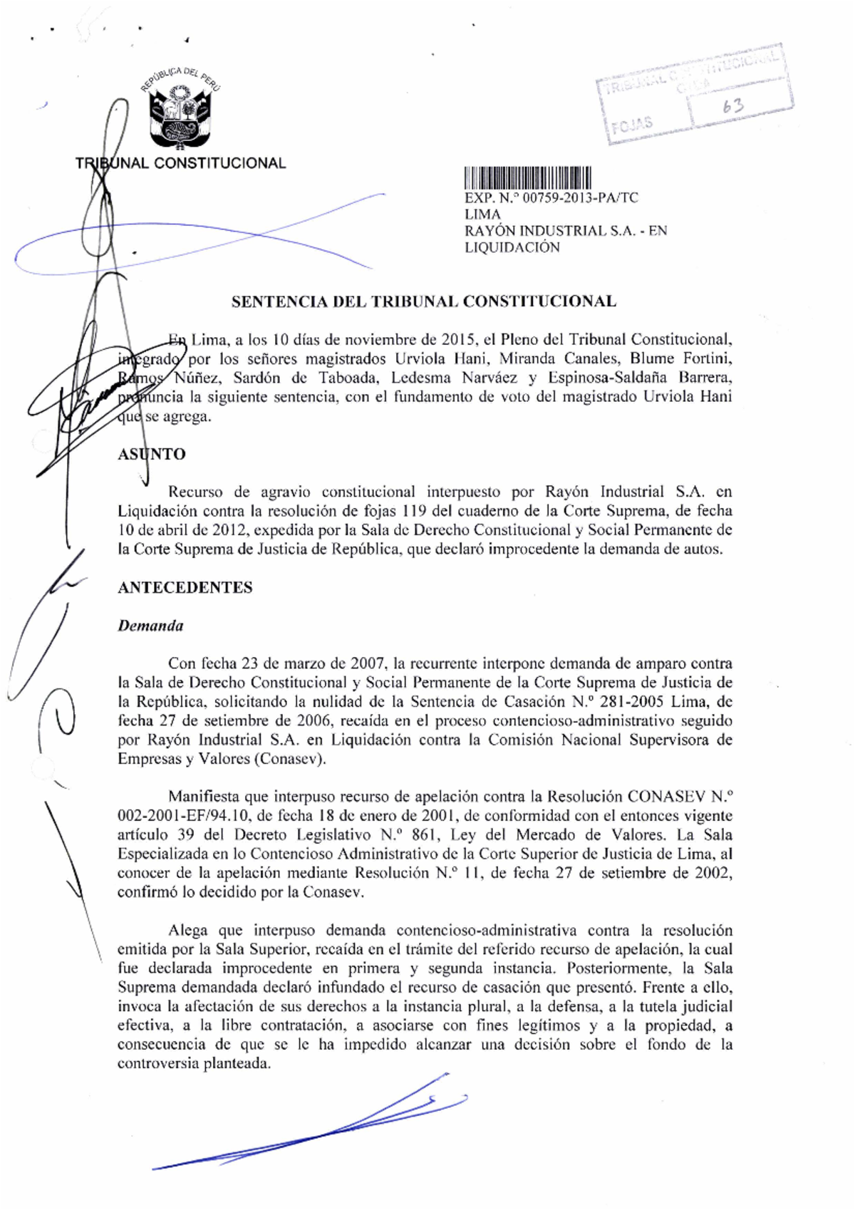 00759-2013-AA - 2019-2020 - NAL CONSTITUCIONAL 111 111111 11111111 1111 ...