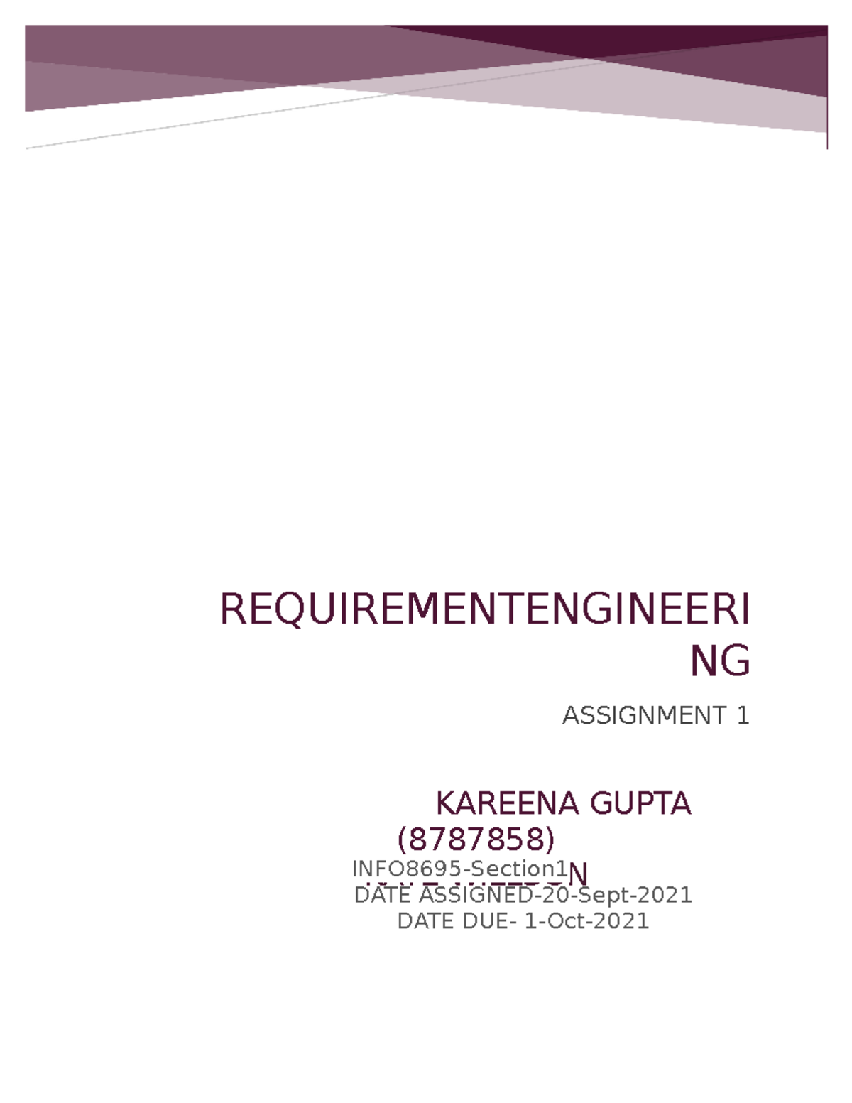 Requirement engineering notes - RECL 216 - Studocu