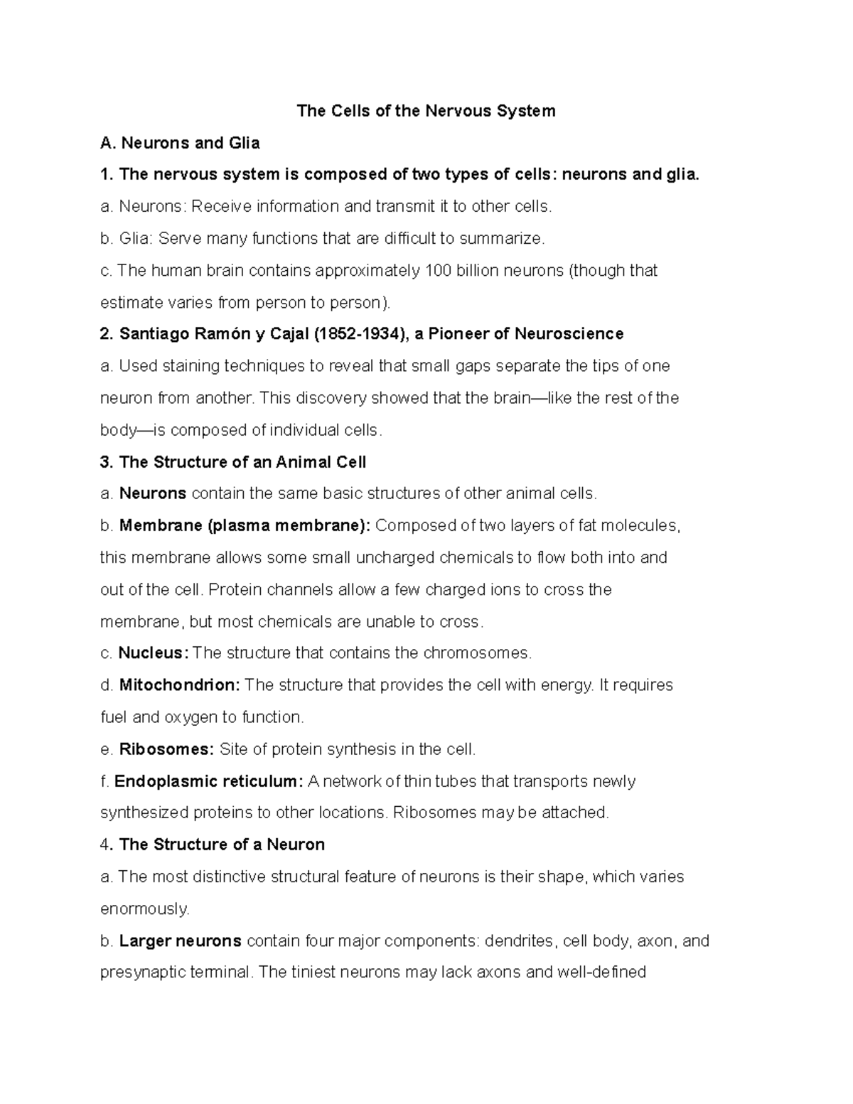 Nerve cells and Nerve Impulses- Neuroanatomy - **The Cells of the ...