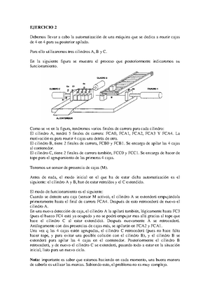 Ejercicio 6 - programacion de plc - EJERCICIO 6 Se desea llevar a cabo la automatización de una ...