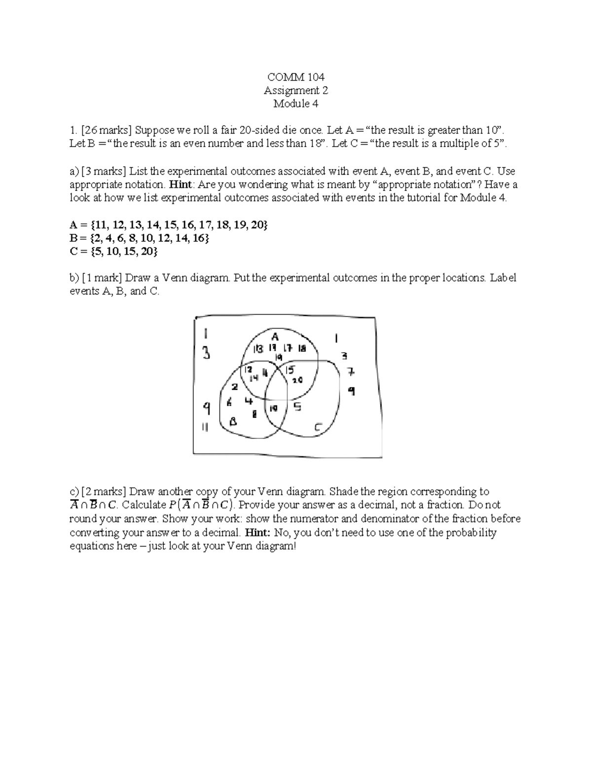 COMM104 S24 Assignment 2 Solutions - COMM 104 Assignment 2 Module 4 [26 ...
