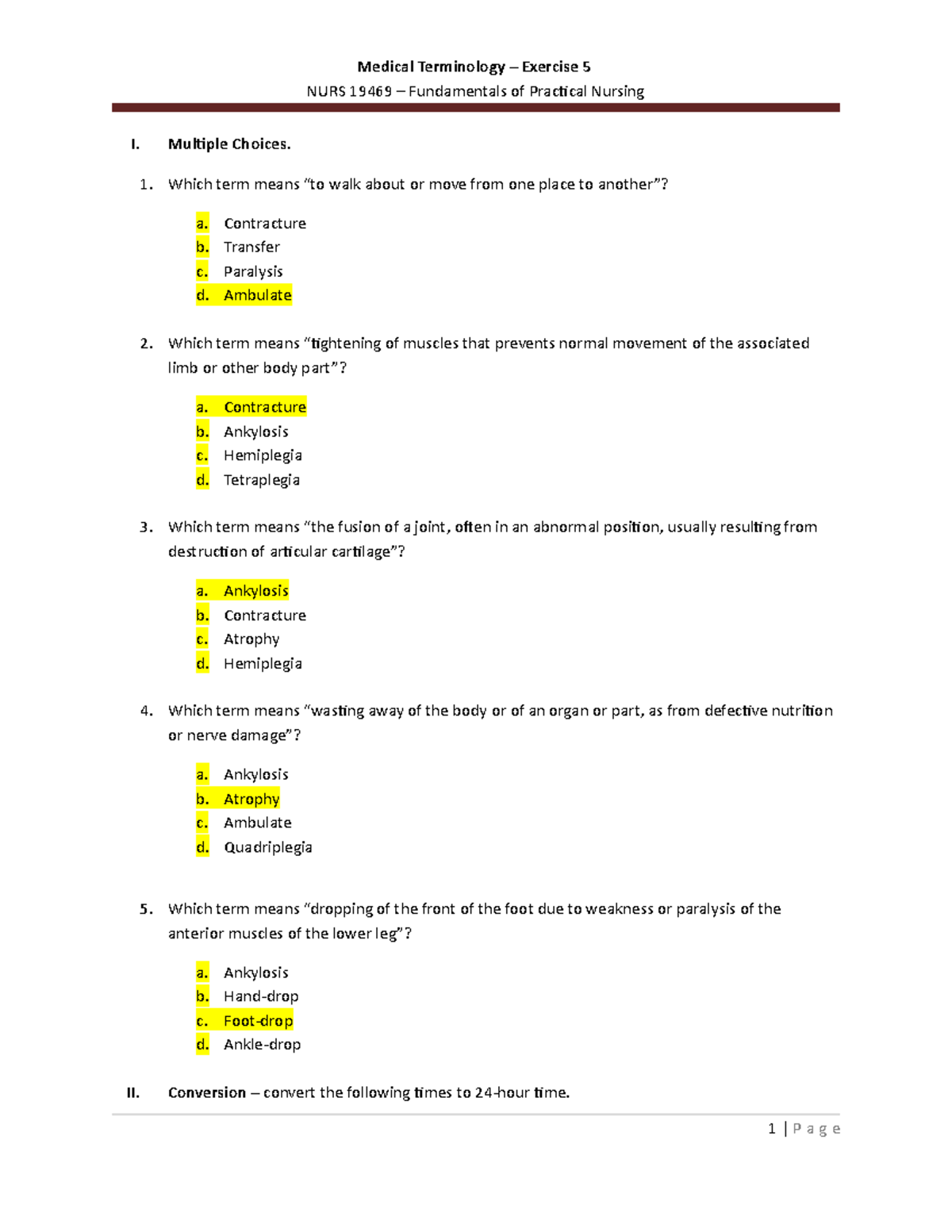 Self-Directed Learning Exercise 5 Student Copy - NURS 19469 ...
