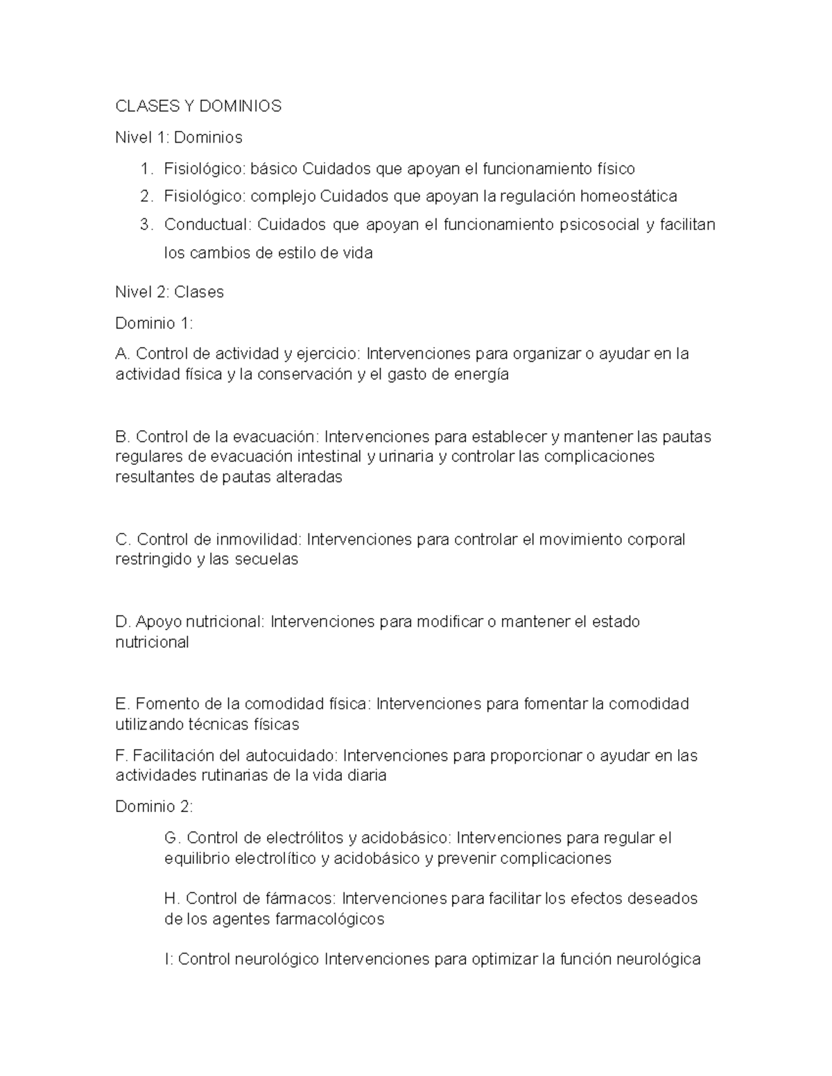 Metodología - Resumen del libro NIC - CLASES Y DOMINIOS Nivel 1 ...