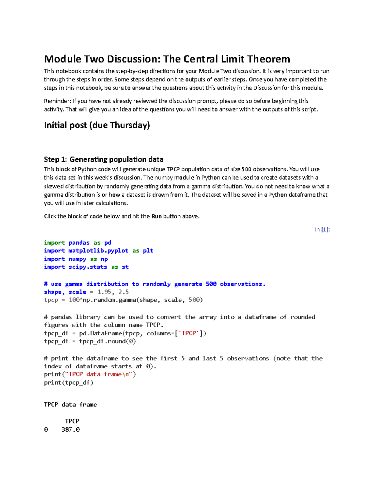 Disc 2 243 - This is my 2nd disc. post for Statistical math 243 ...