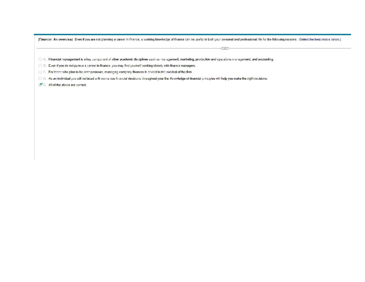 Module 1 - Question 2 - FIN320 - Studocu