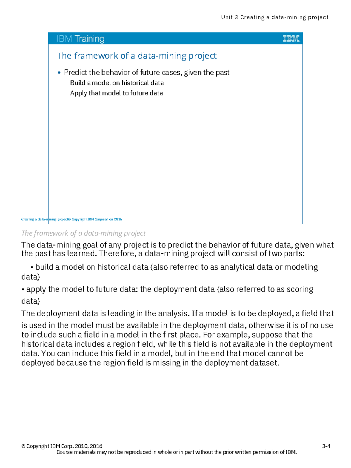 Predictive Analytics UNIT(3) NJ - © Copyright IBM Corp. 2010, 2016 3 ...