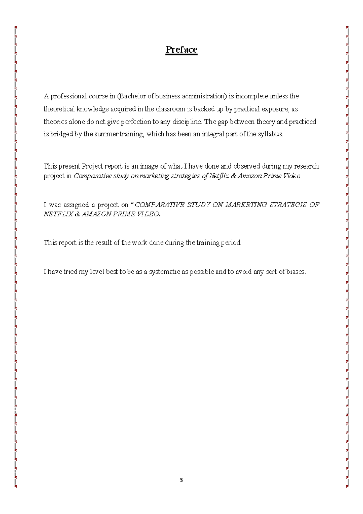 Project Report - converted (1) removed mehak - Preface A professional ...