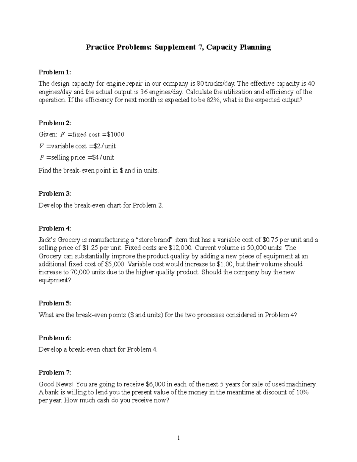 Supp07pp - Supplement chapter 7 practice material - Practice Problems ...
