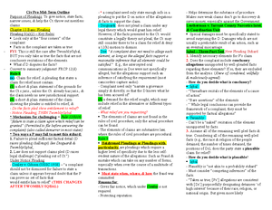 Midterm Notes - Iqbal – Three-Part Test New Pleading Standard Identify ...