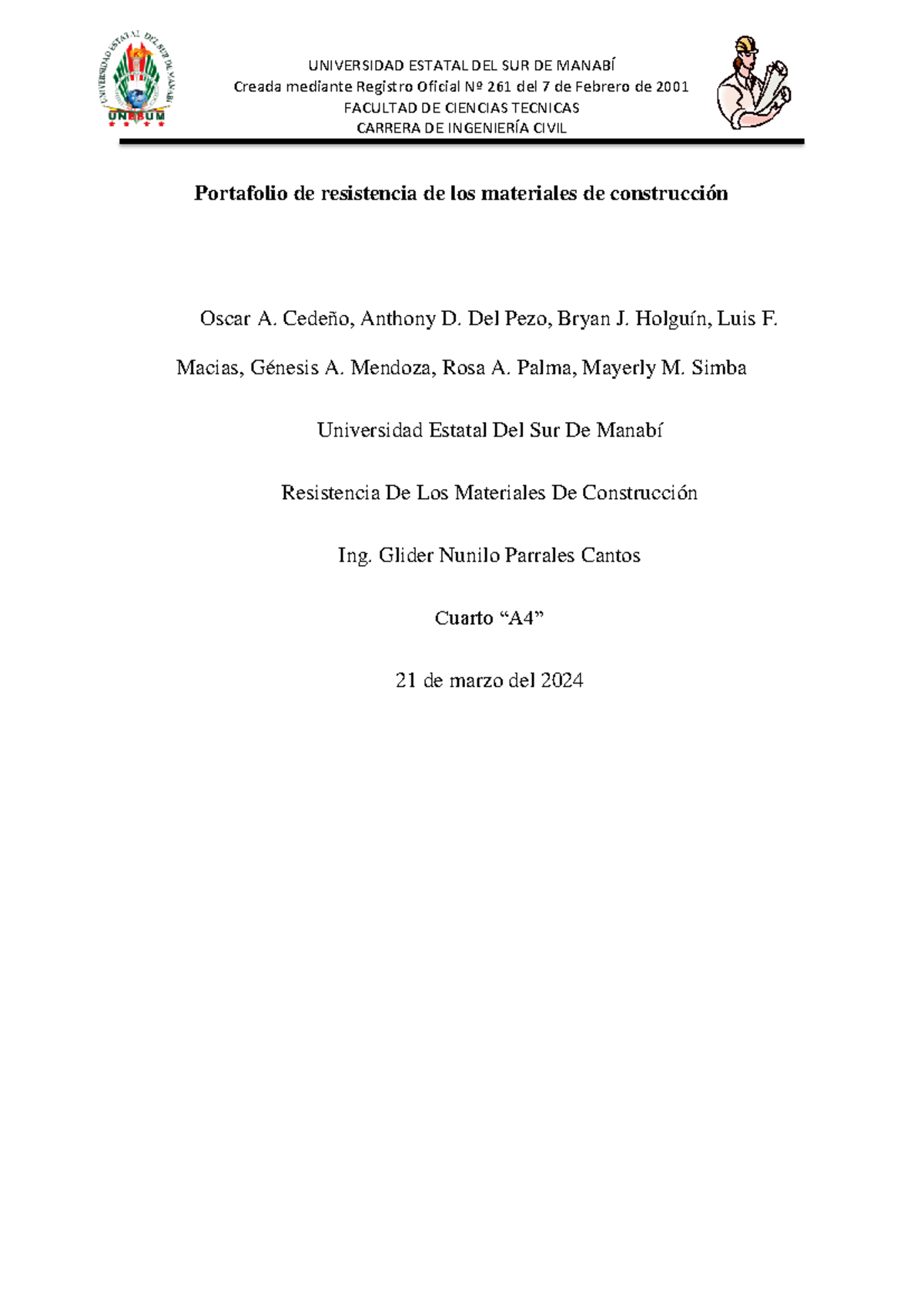 Portafolio Final - bjbjn - UNIVERSIDAD ESTATAL DEL SUR DE MANABÍ Creada ...