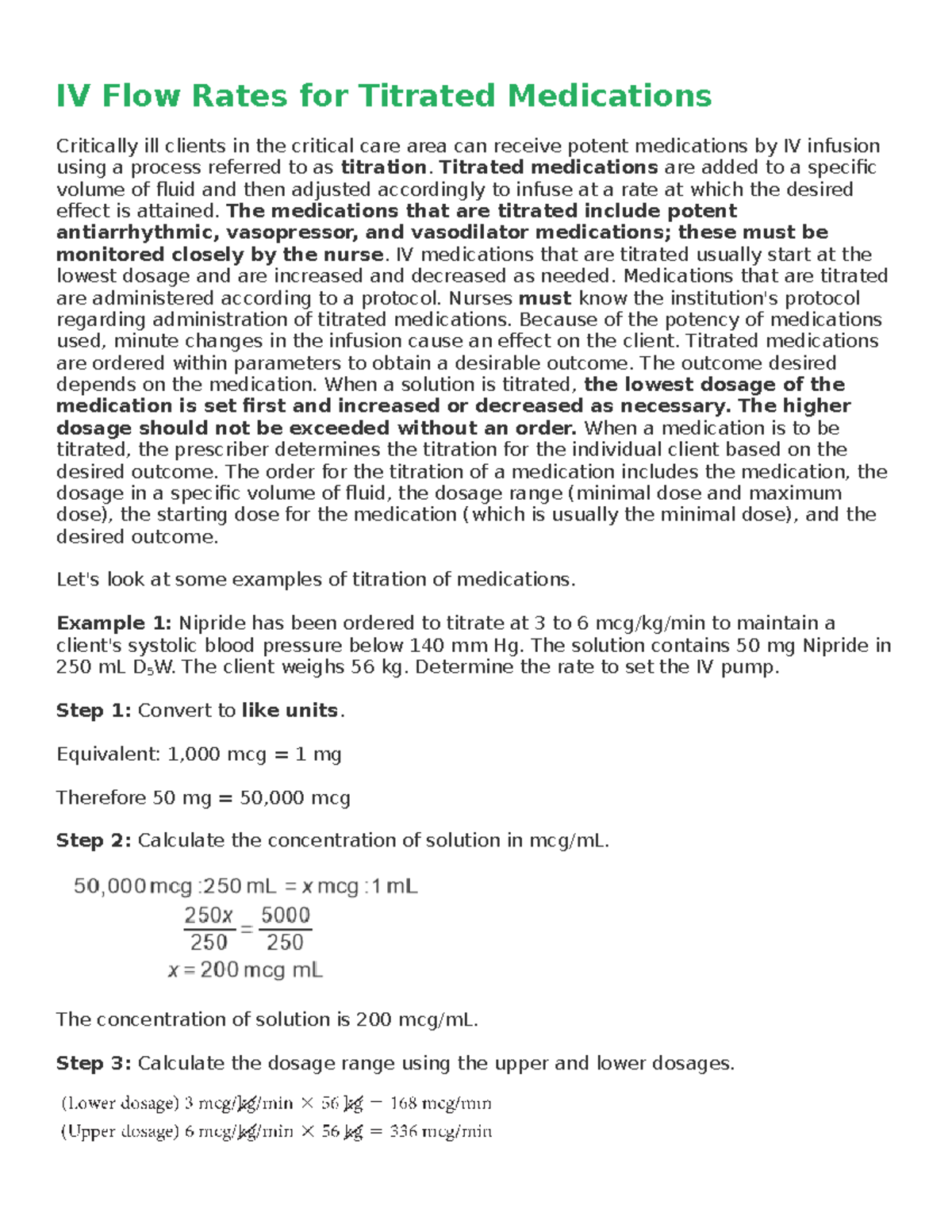 IV Flow Rates For Titrated Medications NSG 223 Studocu iv-flow-rates-for-titrated-medications-nsg-223-studocu